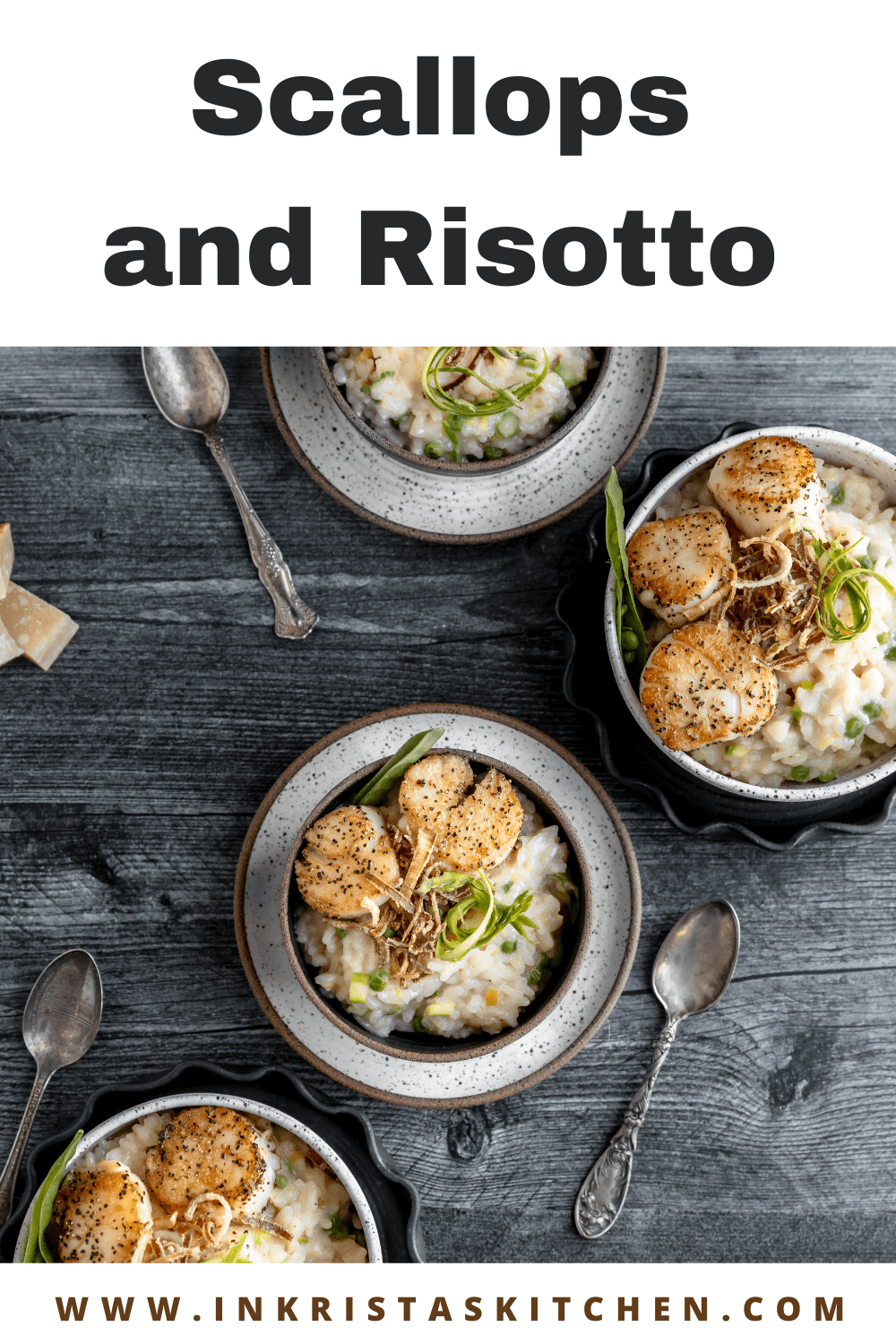 Scallops and Risotto - In Krista's Kitchen