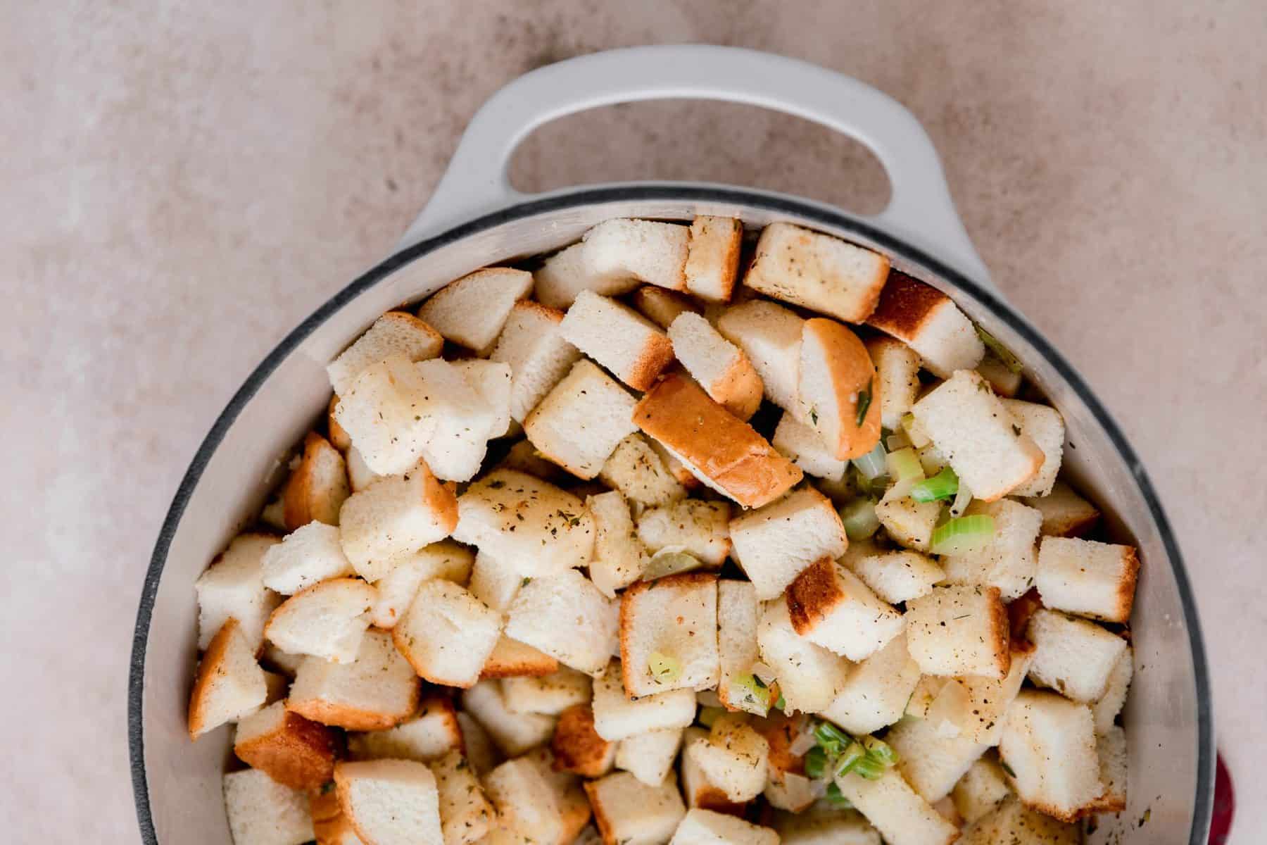 Traditional Bread Stuffing - In Krista's Kitchen