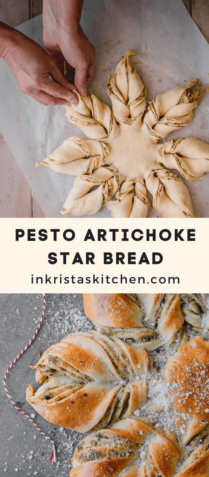 Pesto Artichoke Star Bread - In Krista's Kitchen//delicious meals and ...