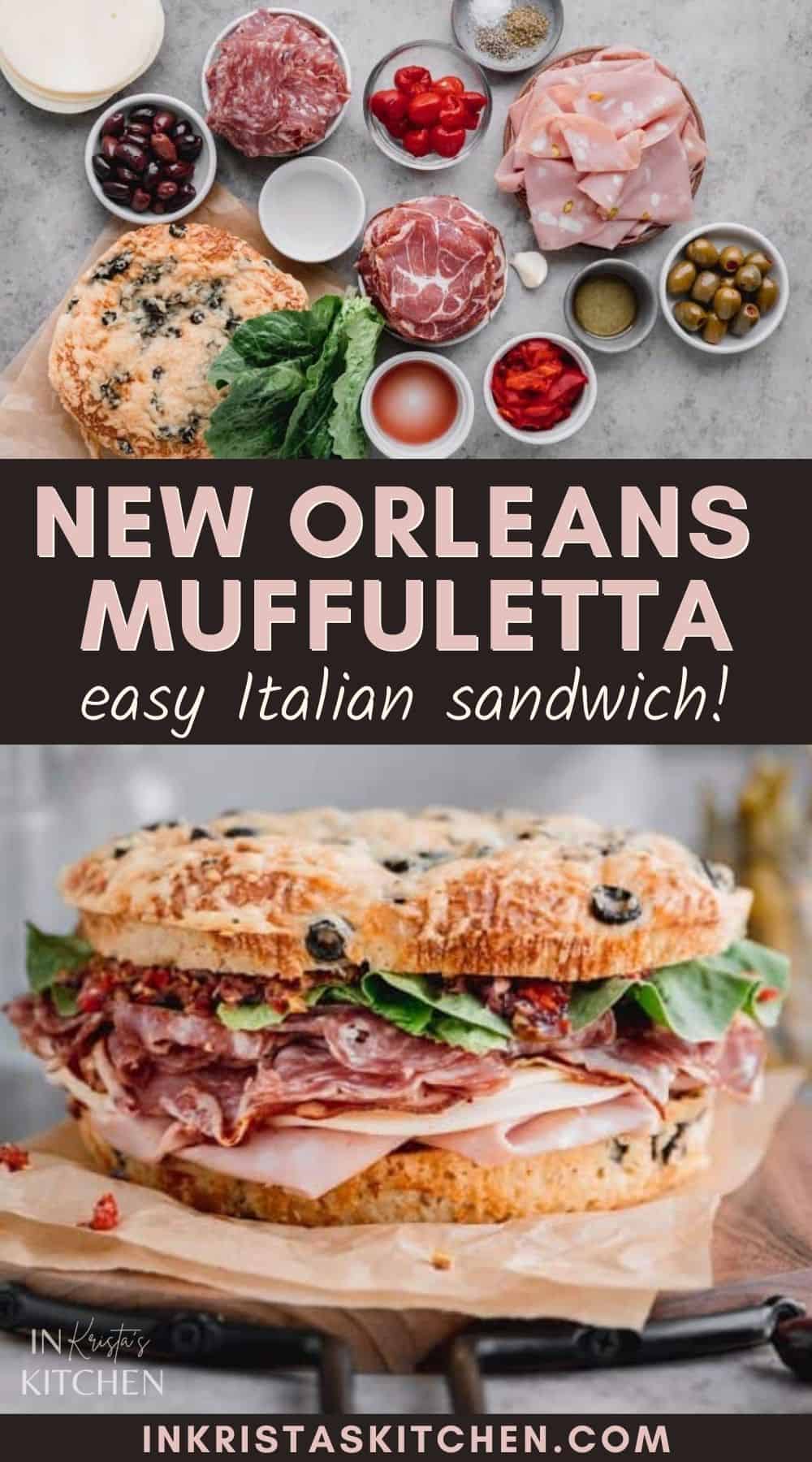 New Orleans Muffuletta - In Krista's Kitchen