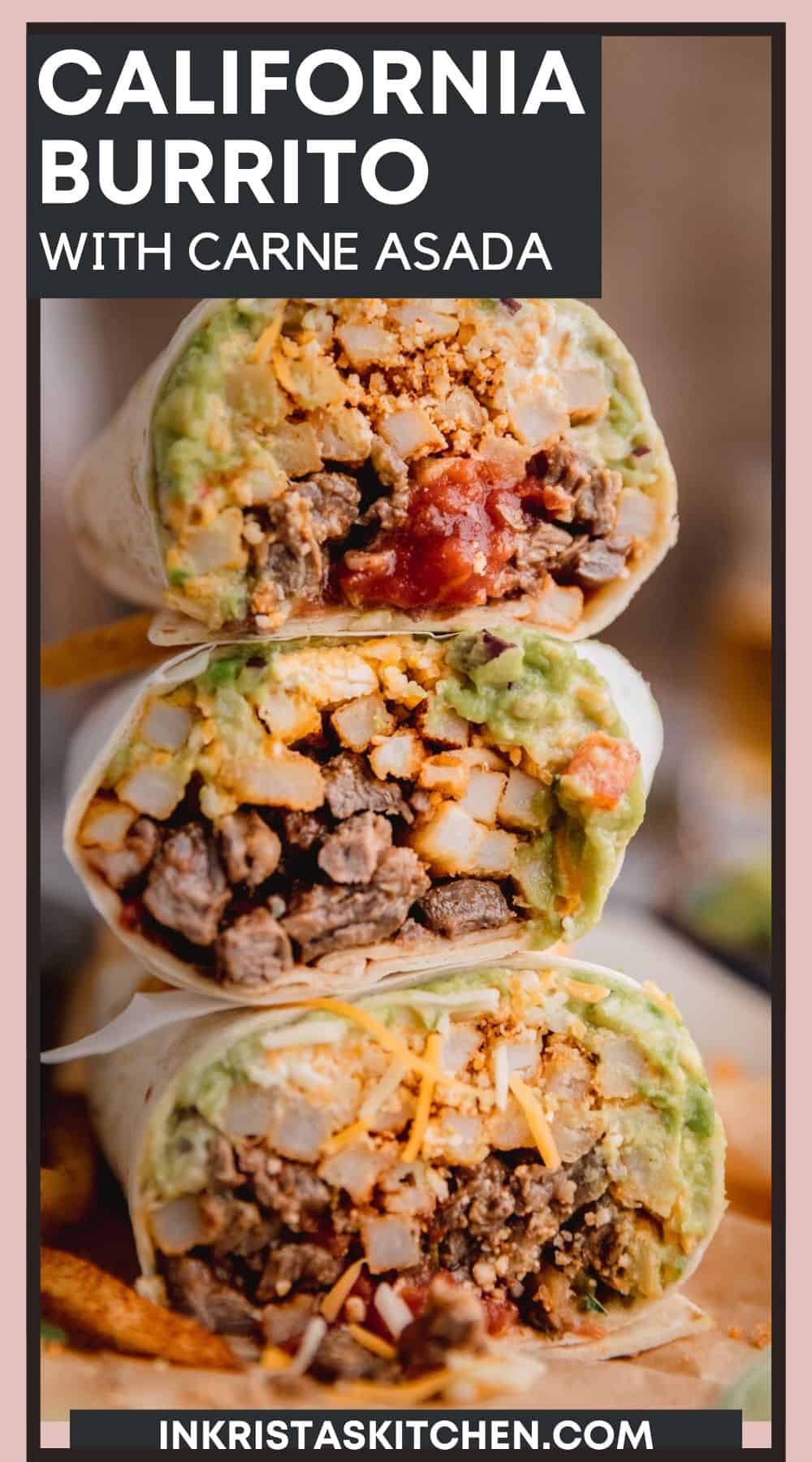 California Burrito Recipe - In Krista's Kitchen//delicious meals and ...