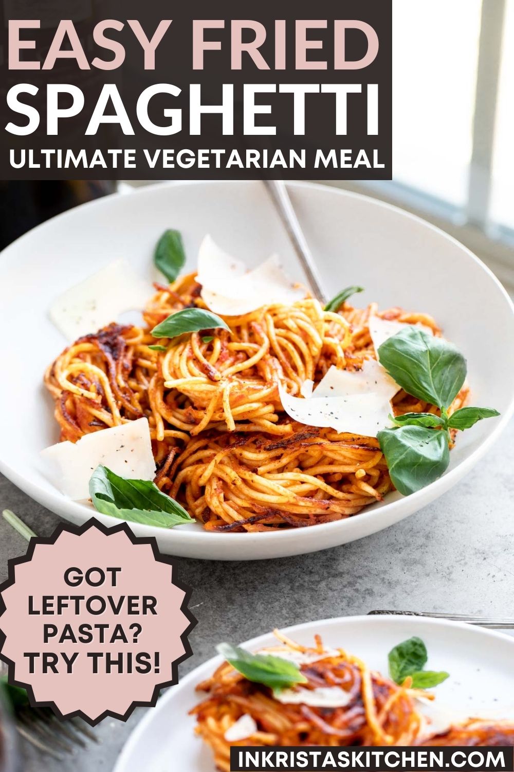 Easy Fried Spaghetti Recipe - In Krista's Kitchen