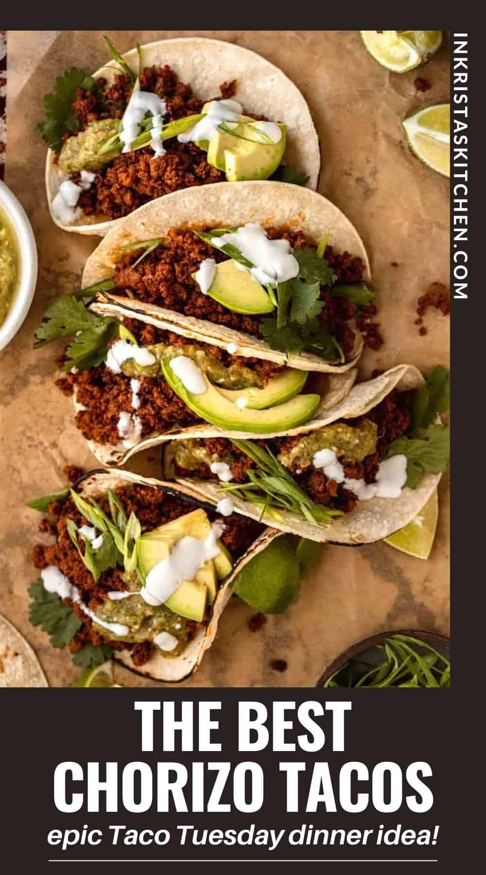Best Chorizo Tacos - In Krista's Kitchen