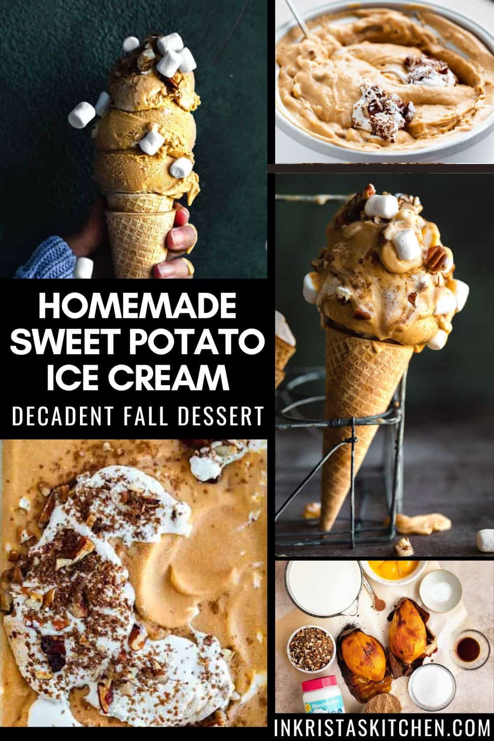 Homemade Sweet Potato Ice Cream - In Krista's Kitchen