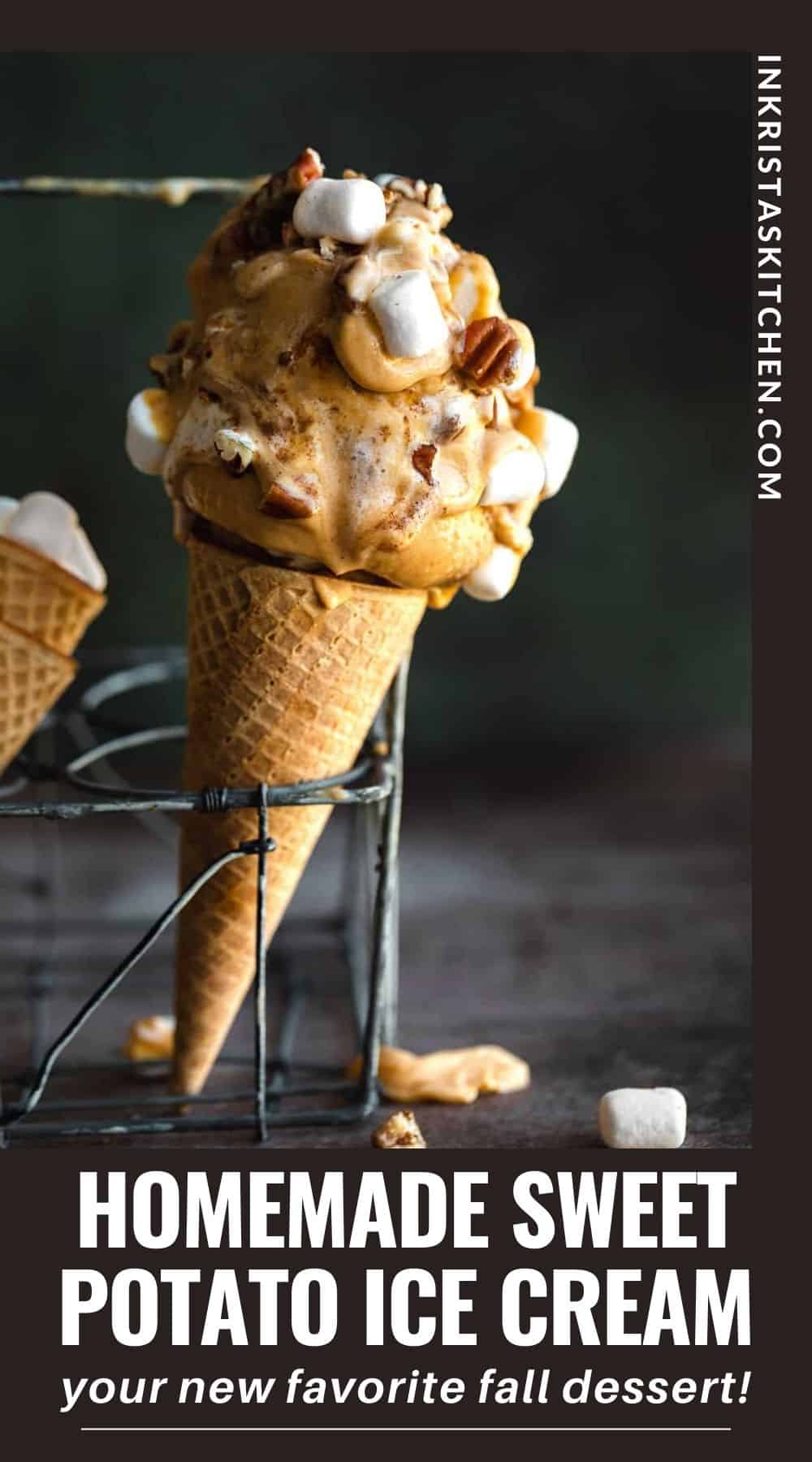 Homemade Sweet Potato Ice Cream - In Krista's Kitchen//delicious meals ...