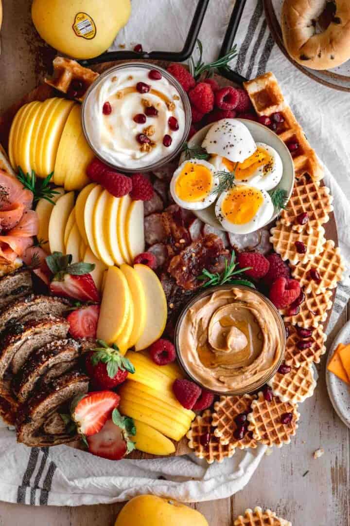 How to make a breakfast charcuterie board recipe - In Krista's Kitchen