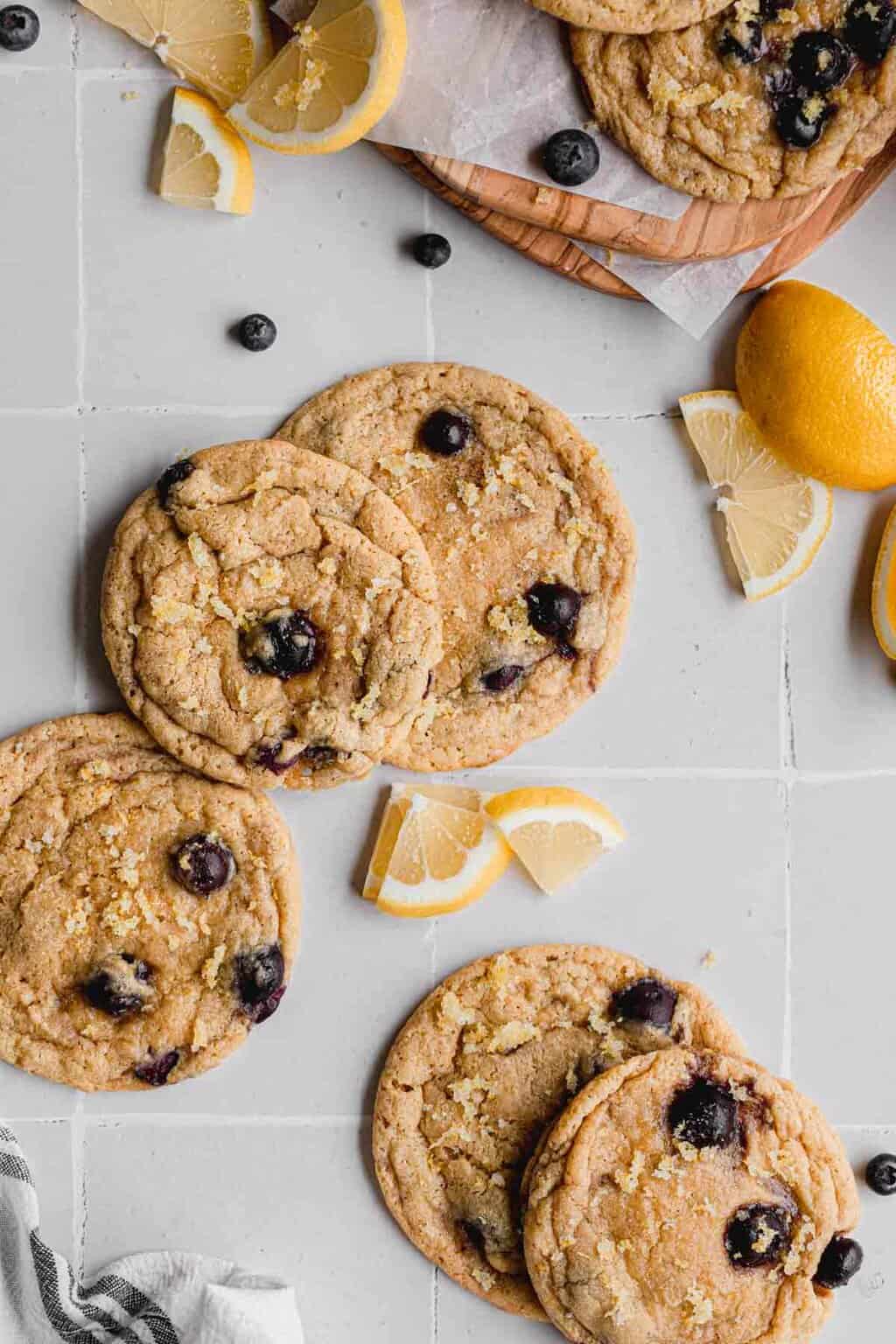 lemon blueberry cookies recipe - In Krista's Kitchen