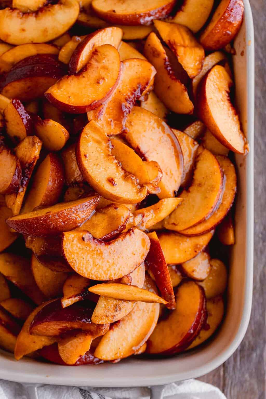 Peach Cobbler With Cake Mix Recipe - In Krista's Kitchen