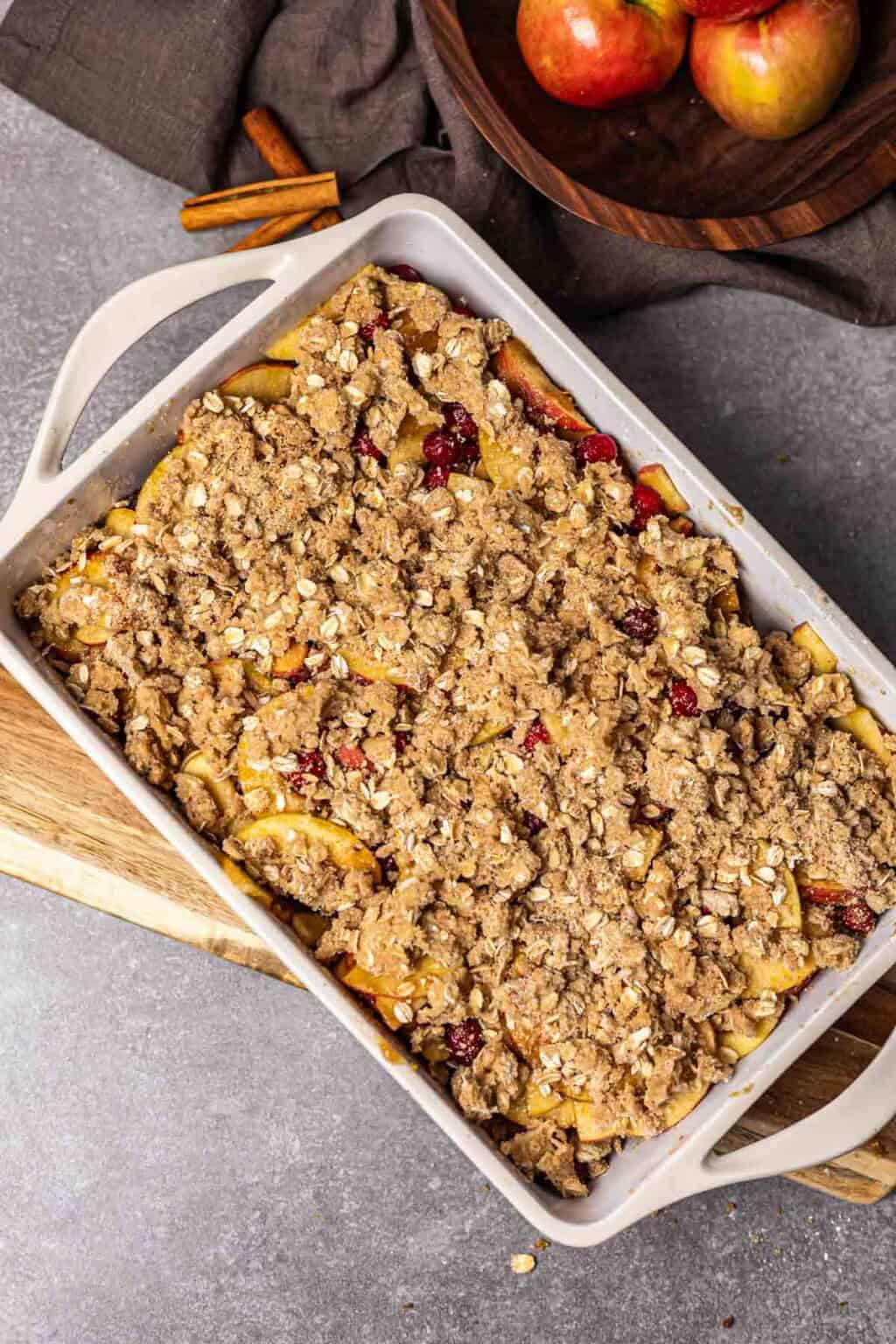 Apple Cranberry Crisp - In Krista's Kitchen