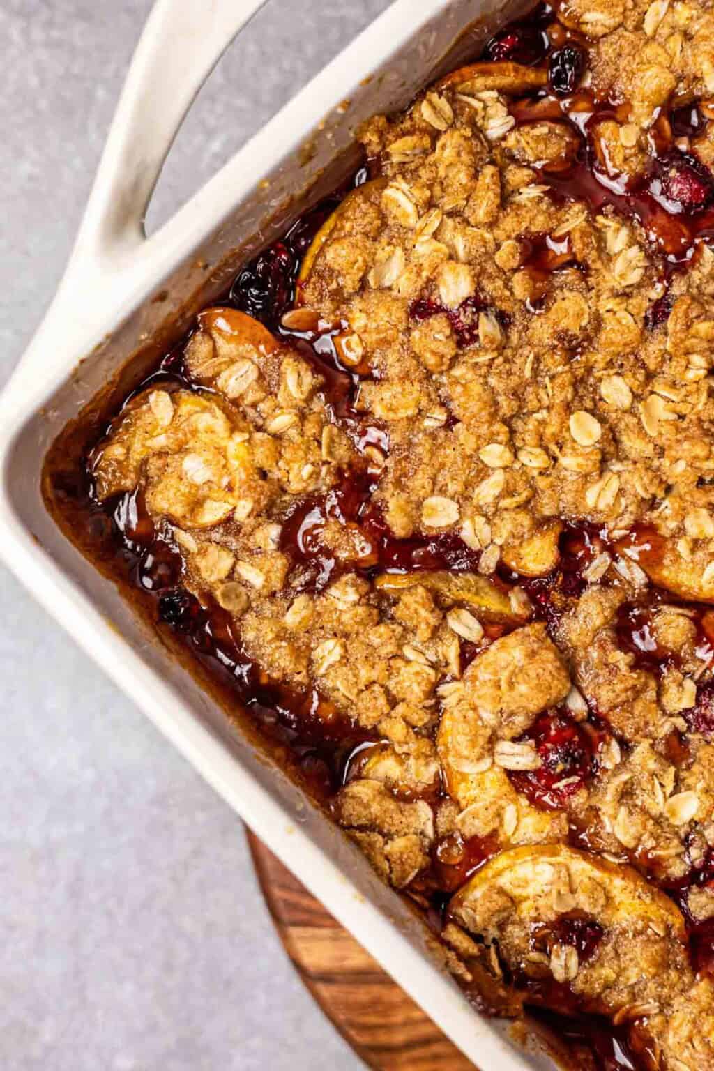 Apple Cranberry Crisp - In Krista's Kitchen