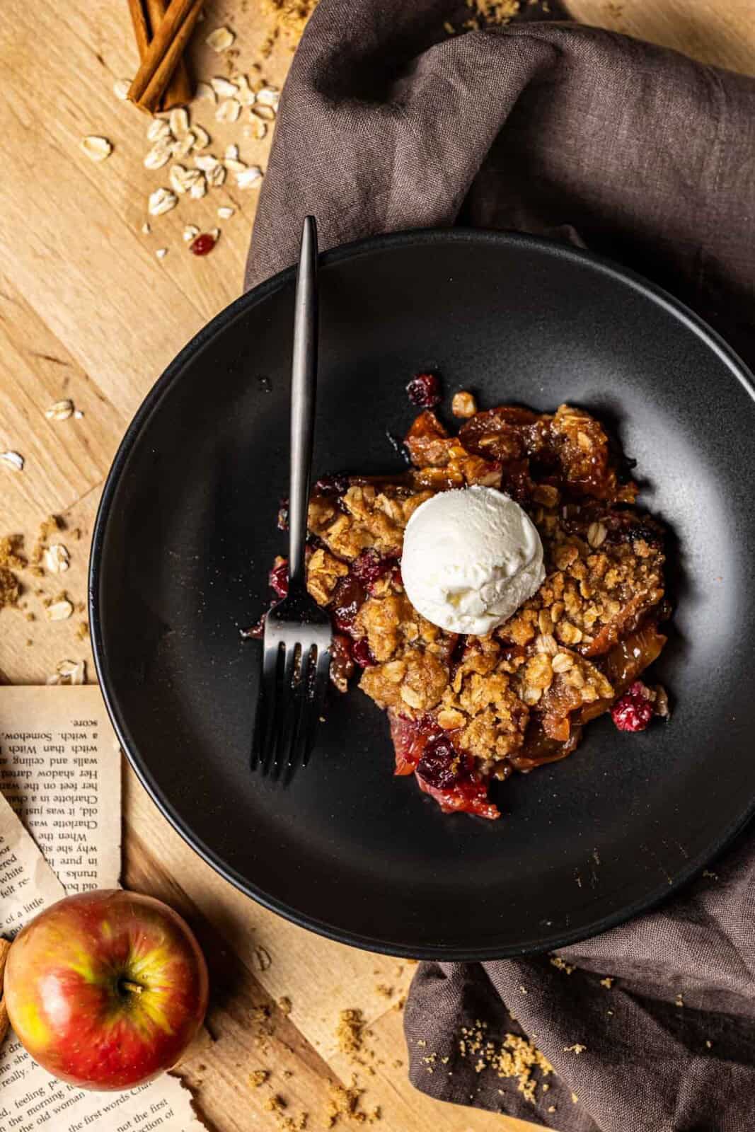 Apple Cranberry Crisp - In Krista's Kitchen