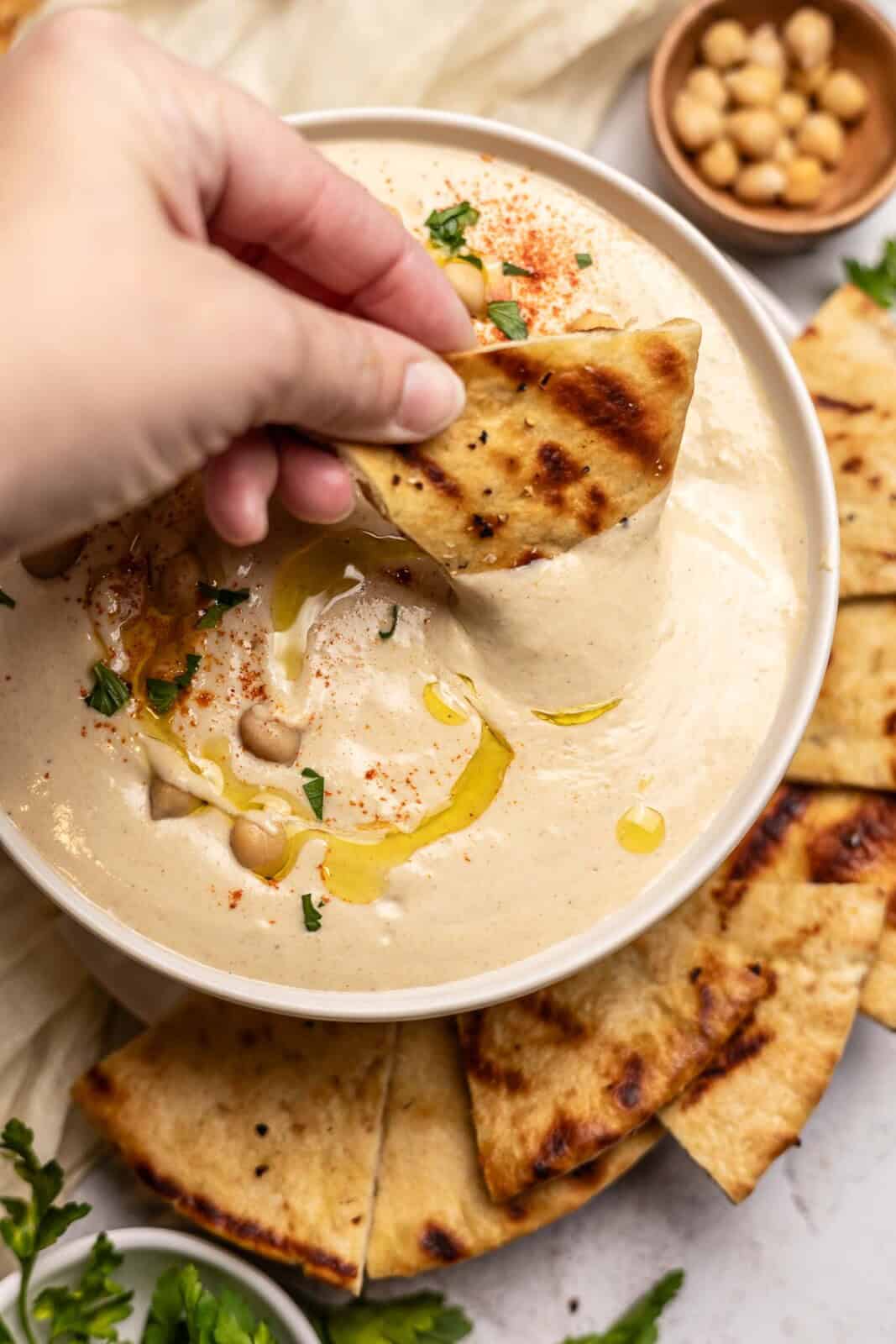 Easy Hummus and Pita - In Krista's Kitchen